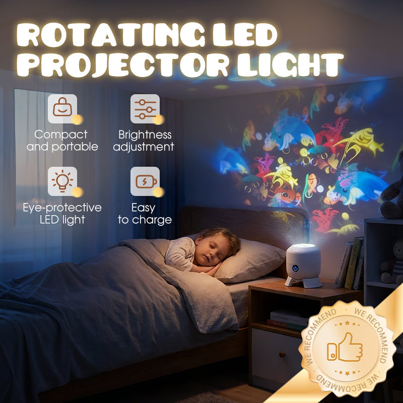 Rotating LED Projector with Dynamic Lighting Effect – Over 50,000 Sold ...
